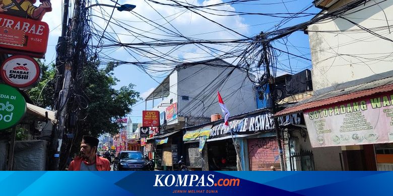 Melihat Jeratan Kabel Kusut di Wilayah Binus Syahdan