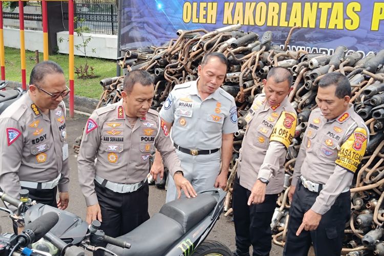 Dalam Sepekan Polisi Sudah Amankan 430.000 Knalpot Bising