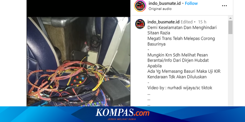 Takut Kena Razia, Bus Mulai Copot Klakson Telolet