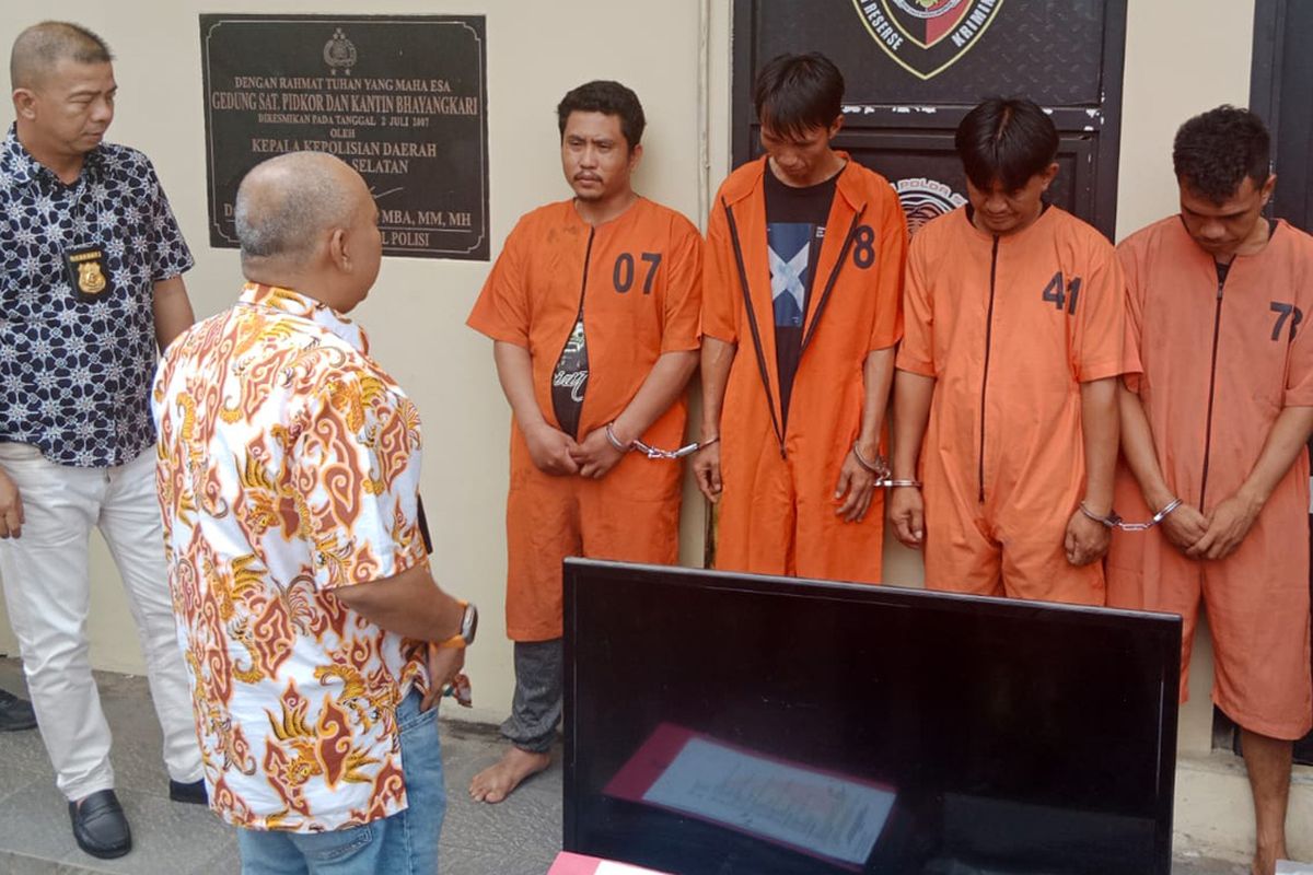 Komplotan Bobol Rumah Modus Ketuk Pintu Ditangkap, Beraksi di Sumsel hingga Bangka Belitung