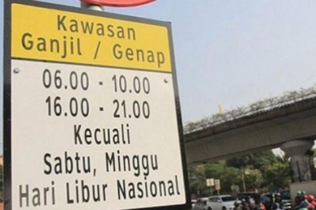 25 Ruas Jalan di Jakarta yang Kena Ganjil Genap Pagi Ini