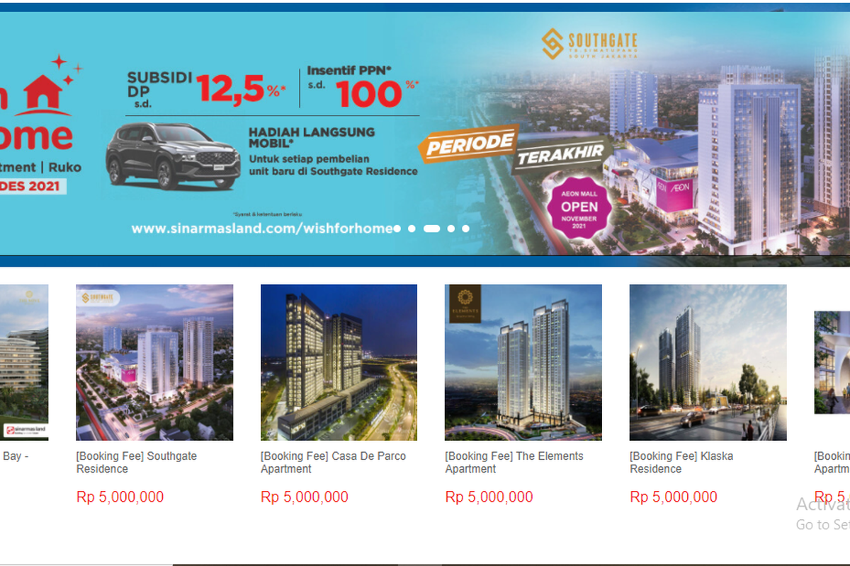 Jual Properti Lewat JD.ID, Sinarmas Land Tawarkan Diskon November 2021