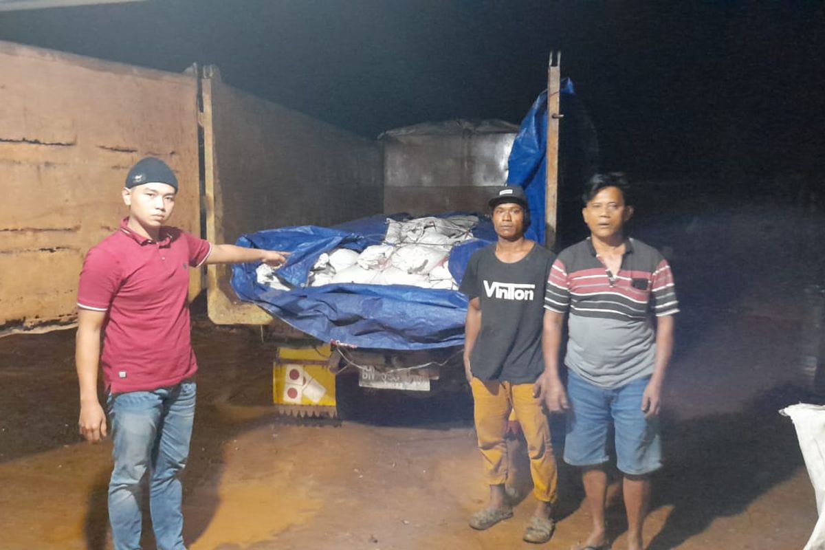 Polisi Gagalkan Penyelundupan 8 Truk Pasir Timah Ilegal di Pelabuhan Babel