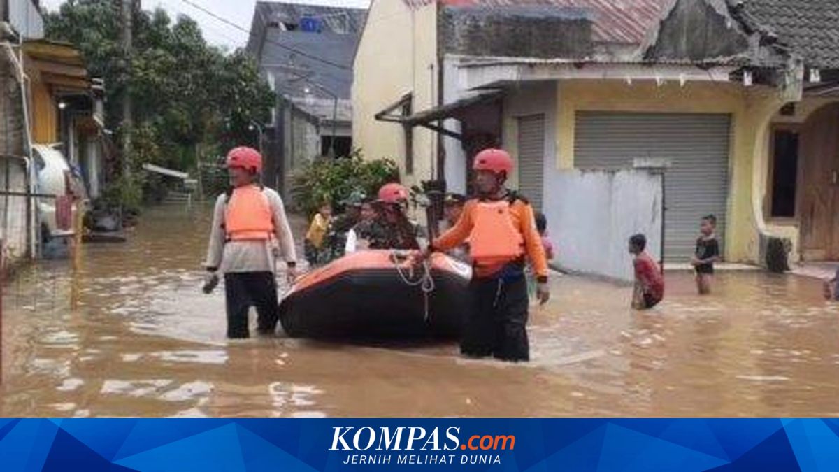 Perumahan Griya Setu Permai Kabupaten Bekasi Tergenang Banjir Kiriman ...
