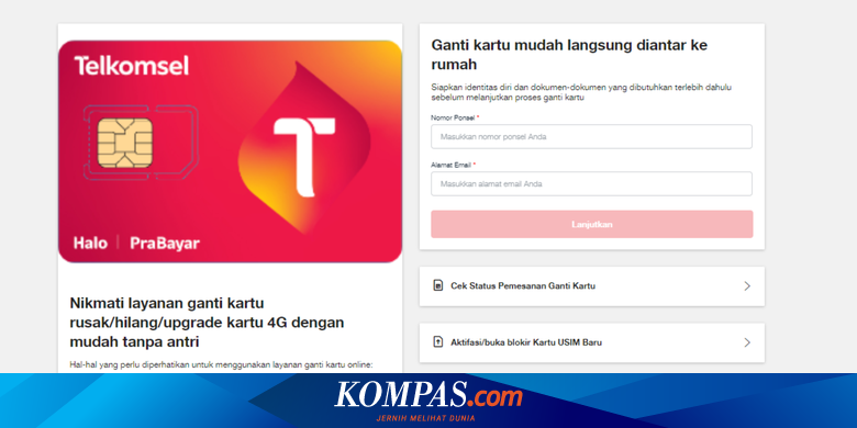 Cara Ganti Kartu 3G ke 4G Telkomsel via Online, Tanpa ke GraPARI