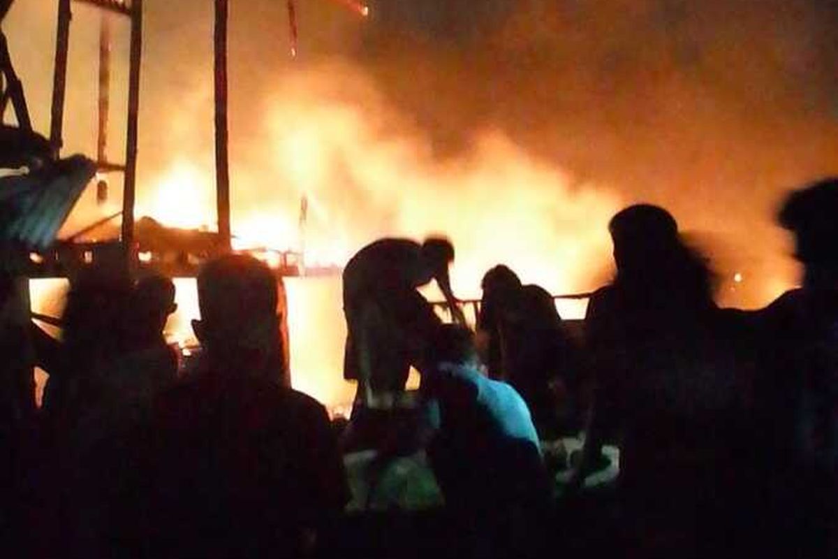 Dalam Semalam, Empat Rumah di Ogan Ilir Ludes Terbakar