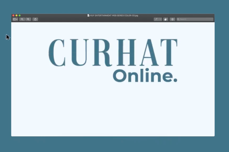 Foto : Web Series Curhat Online, Pemain Syuting Sendiri di Rumah Masing ...