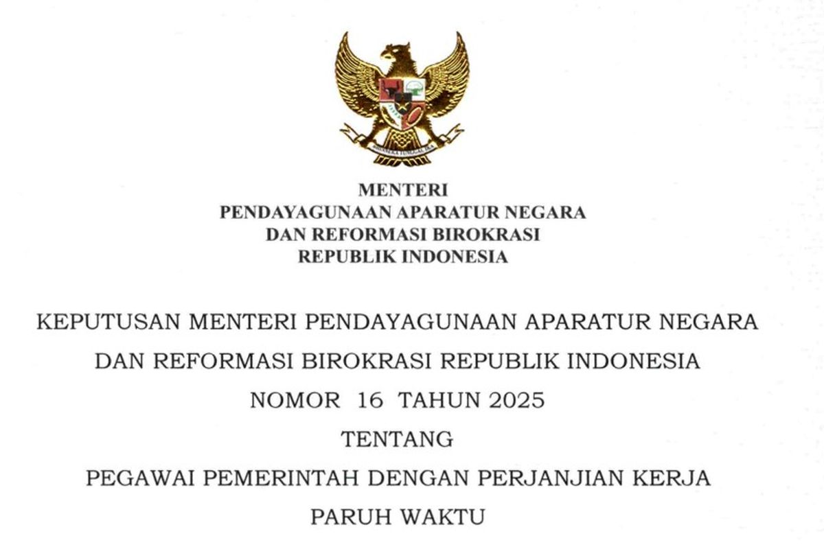 PPPK Paruh Waktu Resmi 2025: Masa Kerja Cuma 1 Tahun, Gaji Minimal ...