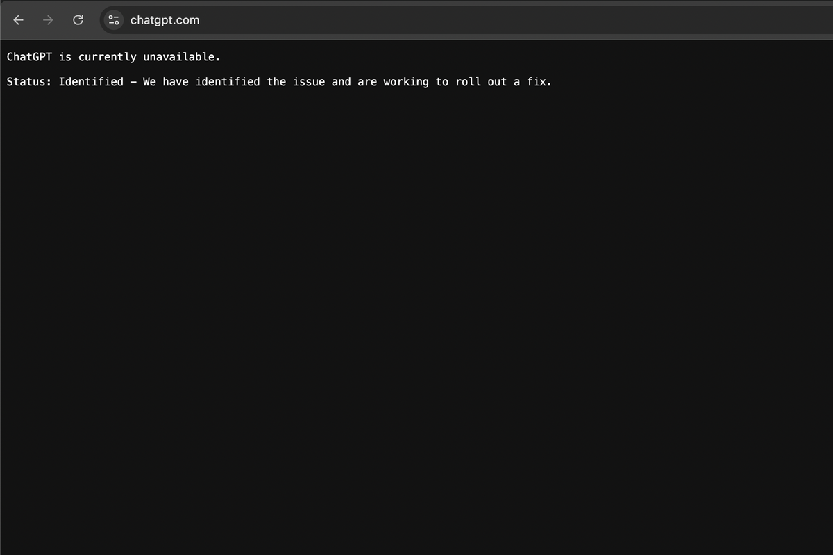 Penjelasan OpenAI soal ChatGPT Eror sejak Kamis Pagi