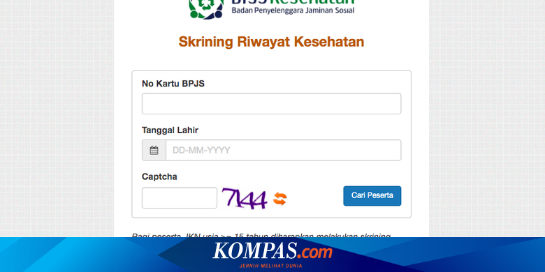 Link dan Cara Skrining Kesehatan BPJS Kesehatan secara Online
