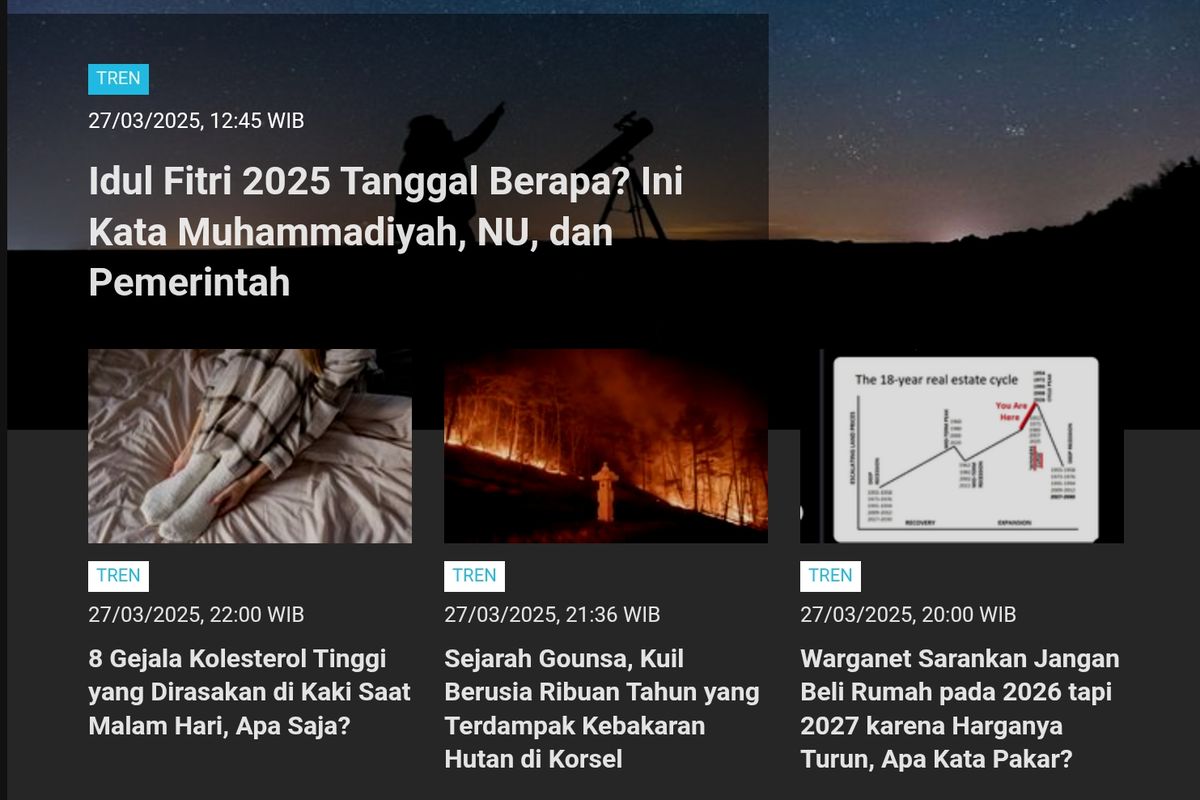 [POPULER TREN] Lebaran 2025 Tanggal Berapa? | Teh Celup di Indonesia Mengandung Mikroplastik