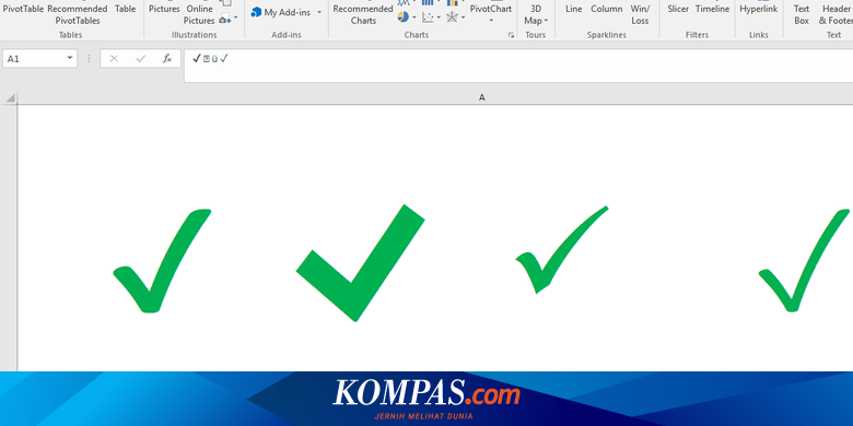 Cara Membuat Tanda Ceklis di Excel dan Word pakai Microsoft Office 365