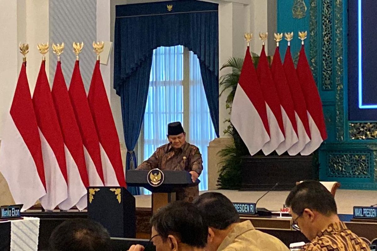 Perdana, Prabowo Gelar Sidang Kabinet Paripurna 1 Tahun Pemerintahan di ...