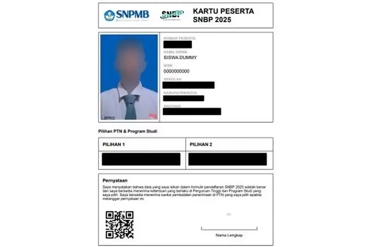Cara Cetak Kartu Peserta SNPMB 2026 untuk Bukti Pendaftaran SNBP