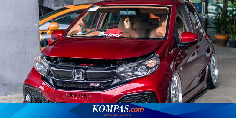 Unik, Brio Lawas Tampil dengan Custom Bumper Layaknya Civic Turbo