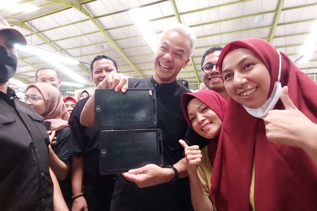 Kunjungi Pabrik Rokok di Bantul, Ganjar Terima Pesan dari Buruh Disabilitas