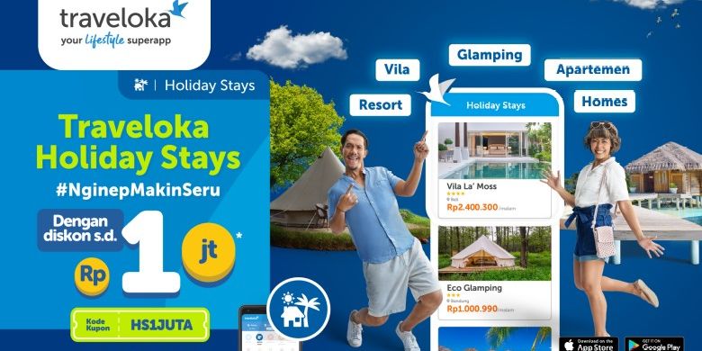 Traveloka Luncurkan ‘Traveloka Holiday Stays’ bersama Maliq & D'essentials