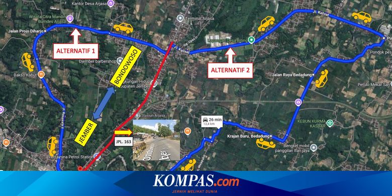 Jalan Raya Jember-Bondowoso Ditutup 7 Jam karena Ada Penggantian Rel KA ...