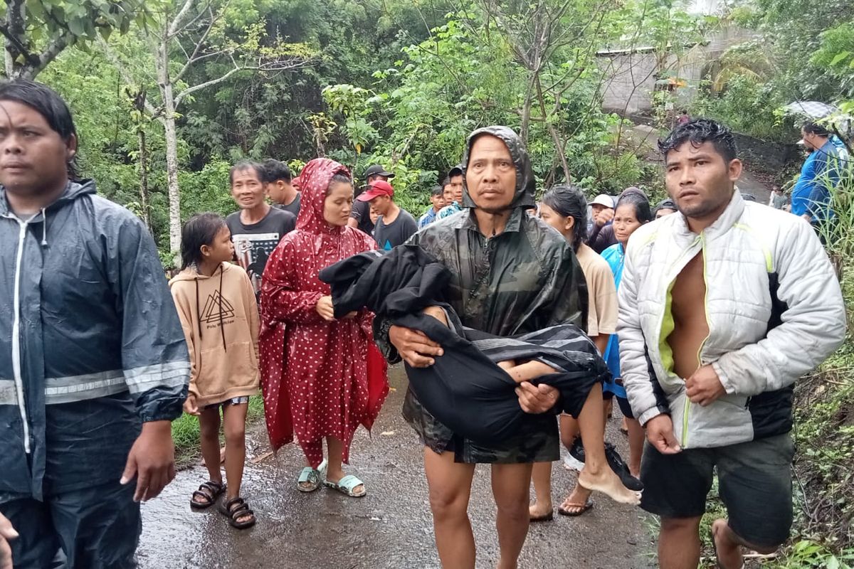Terpeleset di Sungai, Bocah 10 Tahun Ditemukan Tewas Hanyut di Perbatasan Bangli dan Karangasem