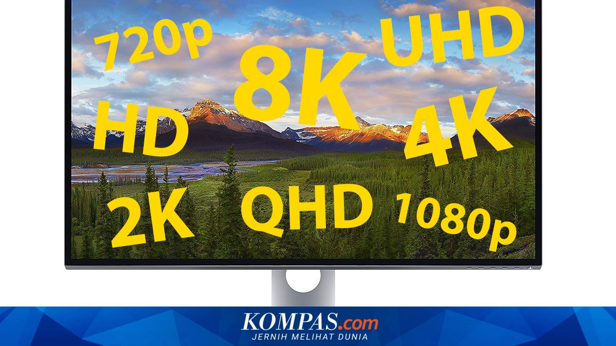 Perbedaan Resolusi HD, FHD, 2K, 4K, dan 8K di Layar Komputer dan Gadget