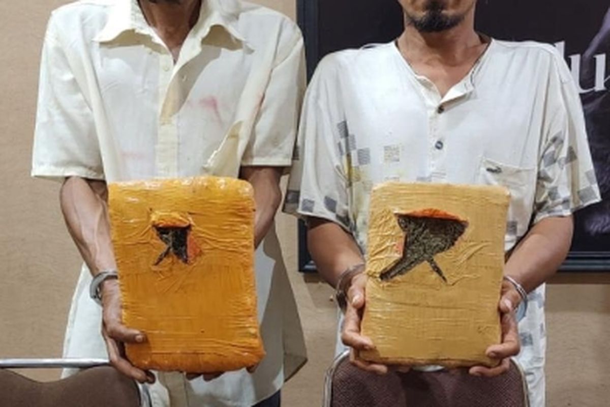 Ganja 5 Kg Dibawa 10 Jam Pakai Becak Motor dari Sumut ke Riau