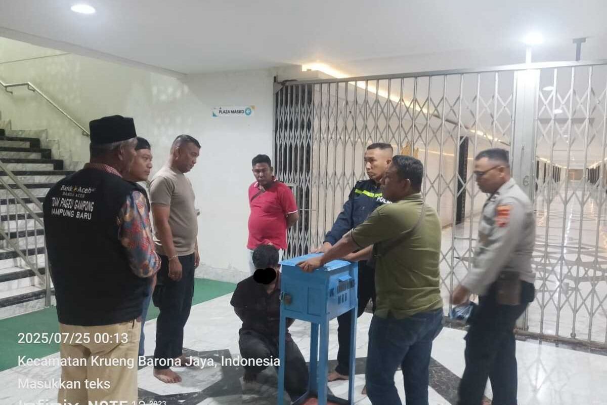 Tak Bisa Melaut, Nelayan Nekat Ambil Uang Kotak Amal Masjid di Aceh