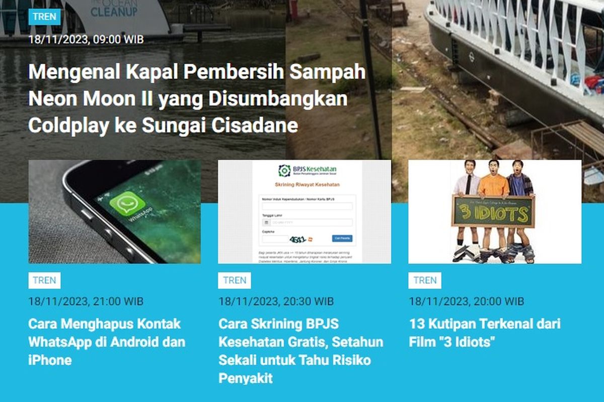 [POPULER TREN] Mengenal Kapal Pembersih Sampah Neon Moon II Sumbangan ...