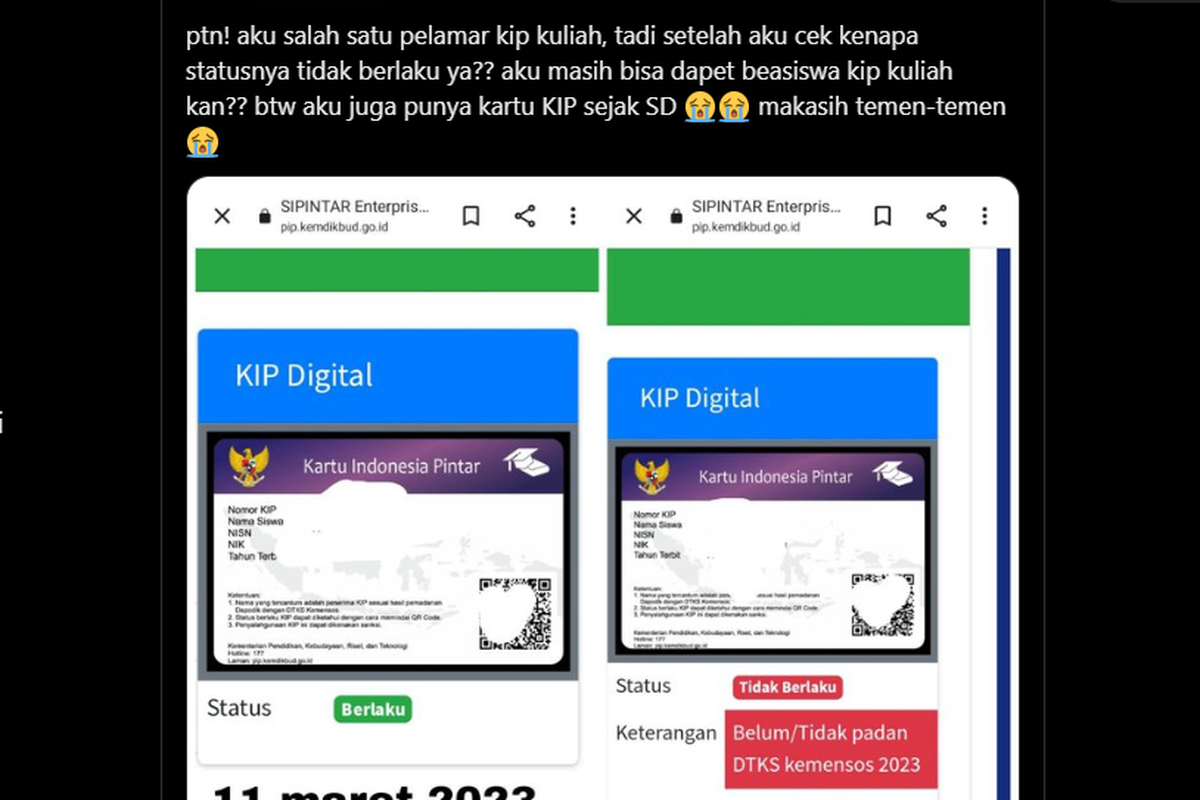 Status KIP Berubah Jadi Tidak Berlaku, Apa Sebabnya?