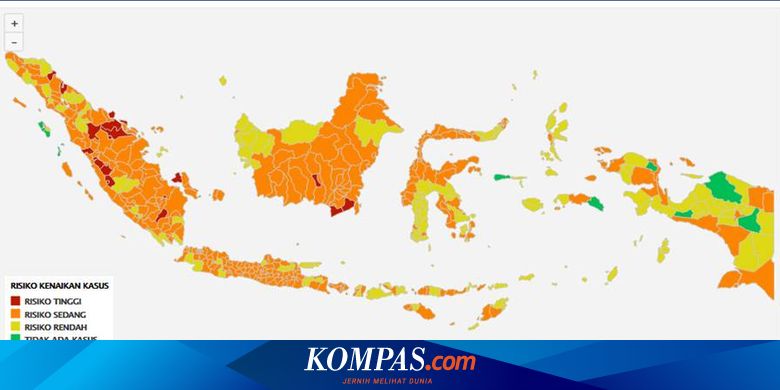 Zona Merah Indonesia Naik Signifikan Jadi 19 Daerah, Ini Daftarnya...