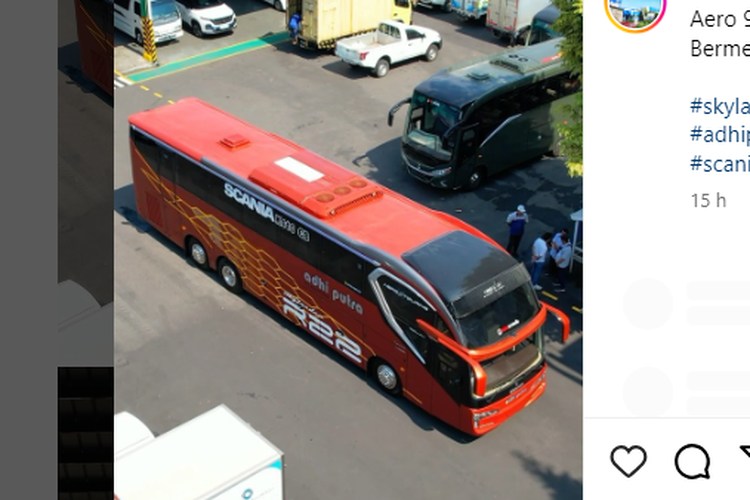PO Adhi Putra Rilis Bus Baru Pakai Sasis Tronton Scania