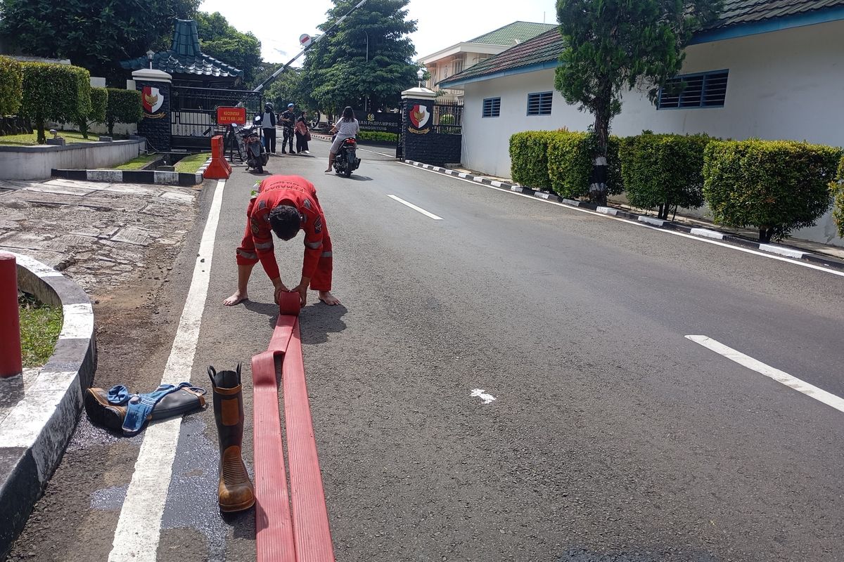 Markas Paspampres di Bogor Terbakar, Area Lokasi Dijaga Ketat