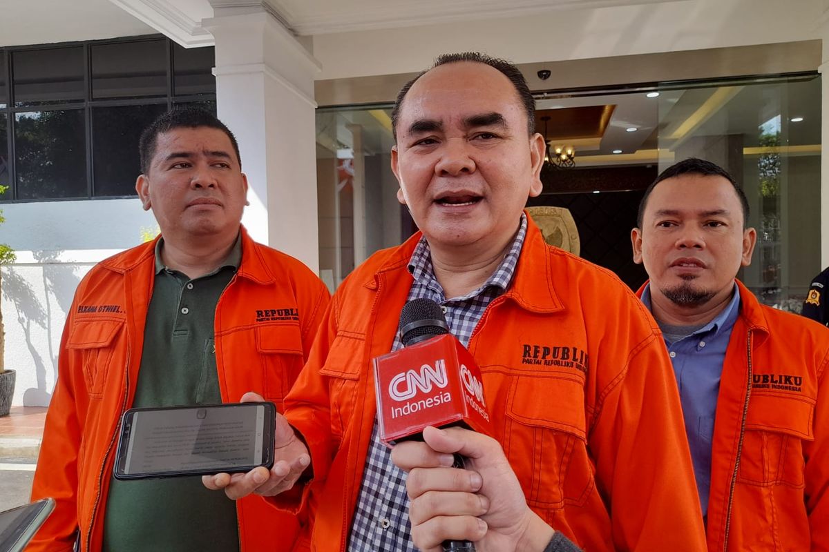 Datangi KPU, Partai Republiku Klaim Berkas Persyaratan Parpol Sudah Lengkap