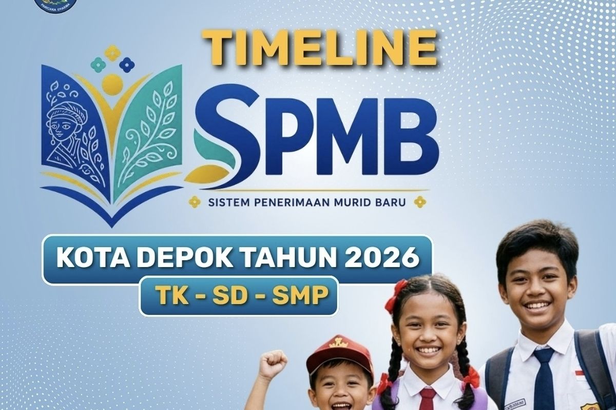 Jadwal SPMB Kota Depok 2026 Jenjang TK, SD, dan SMP