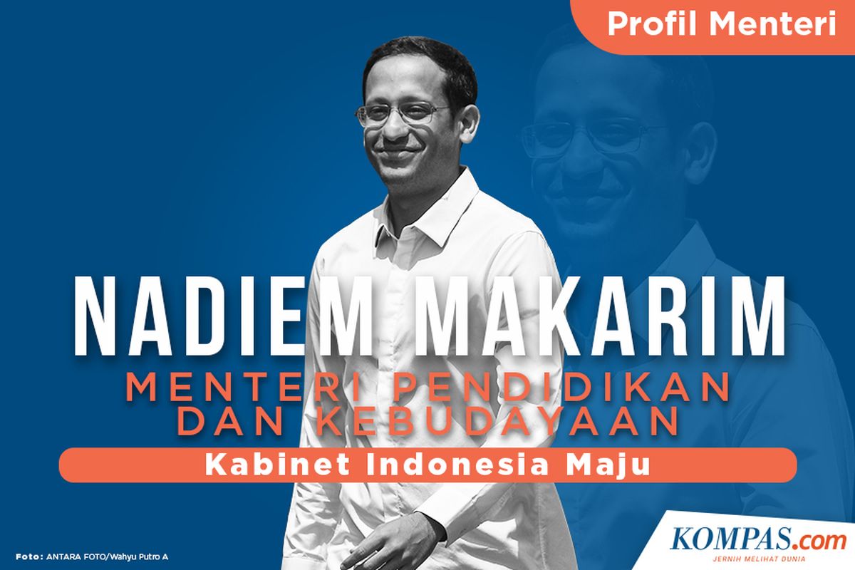 [INFOGRAFIK] Profil Nadiem Makarim, Menteri Pendidikan dan Kebudayaan