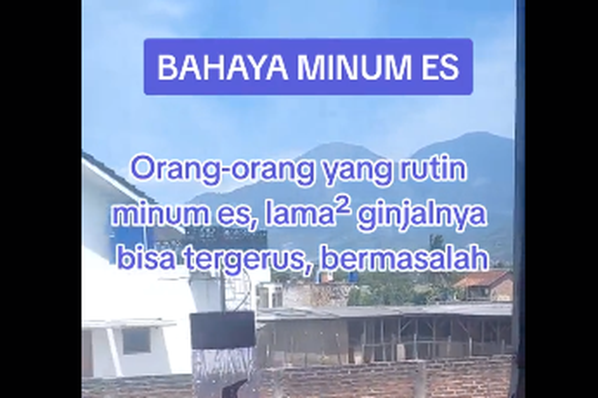 Rutin Minum Es Saat Makan Disebut Picu Kerusakan Ginjal, Benarkah? Ini ...