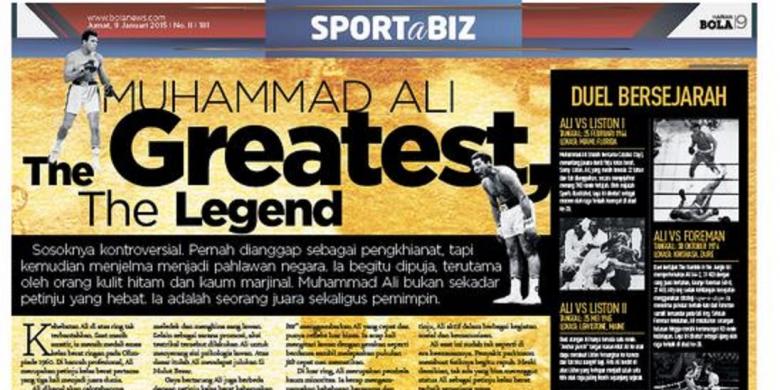 Preview Koran BOLA Hari Ini