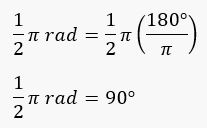 Cara Mengonversi Derajat ke Radian dan Sebaliknya.