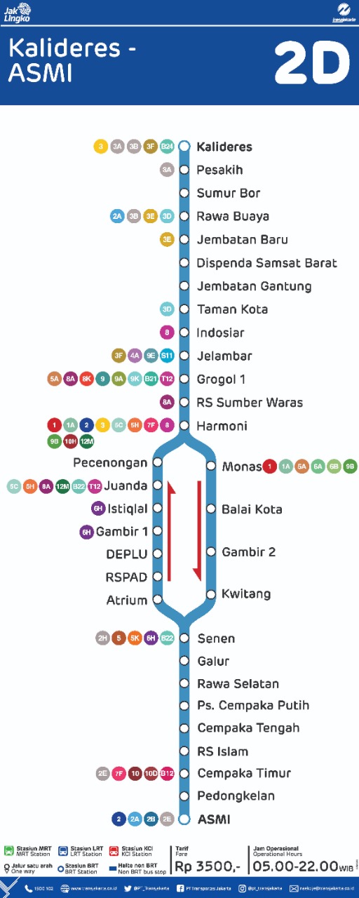 Rute Transjakarta 2D Kalideres-ASMI