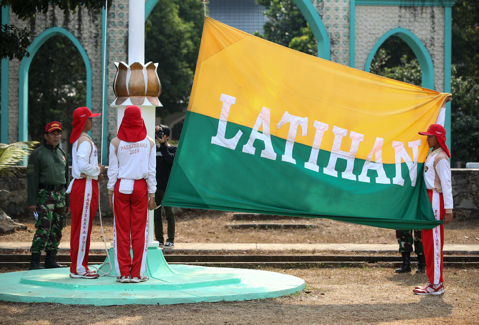 Jelang HUT Ke-74 RI, 68 Anggota Paskibraka Nasional Digembleng di Cibubur