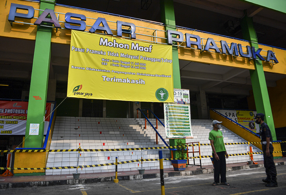 Ada Pedagang Positif Covid-19, Pasar Pramuka Ditutup 3 Hari