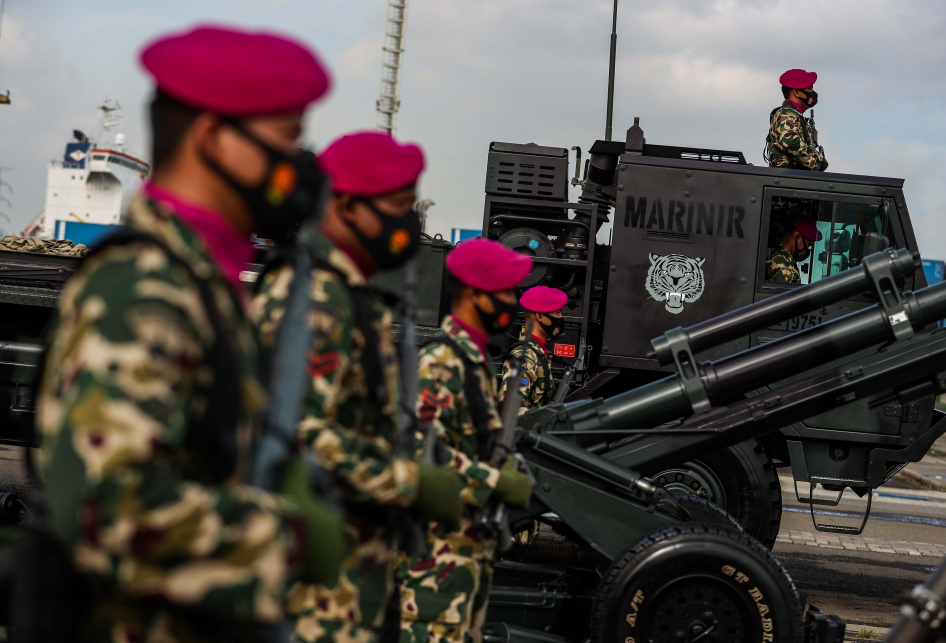 Gelar Pasukan Latihan Operasi Dukungan Tembakan Koarmada 1